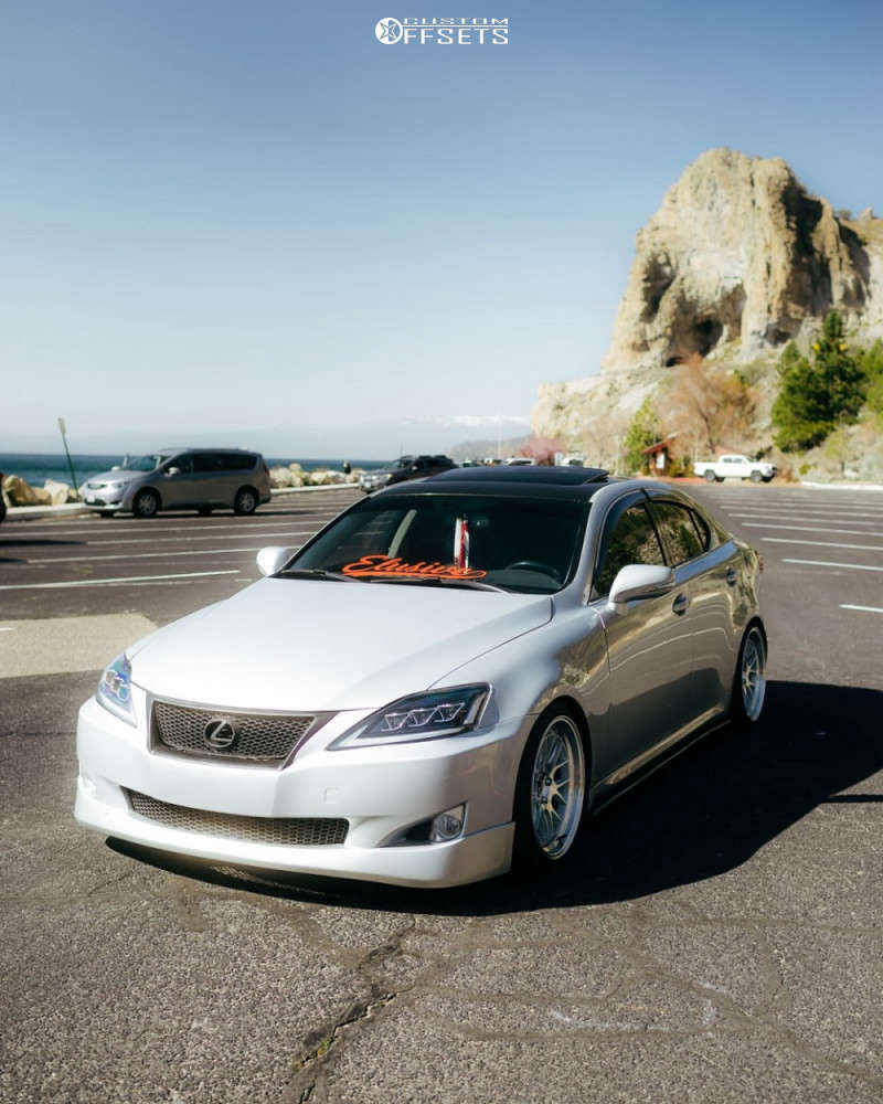 2010 Lexus IS250 with 18x9.5 30 Aodhan DS06 and 225/40R18 Hercules ...