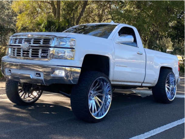2015 Chevrolet Silverado 1500 with 26x14 -72 Tuff T2a and 35/13.5R26 ...