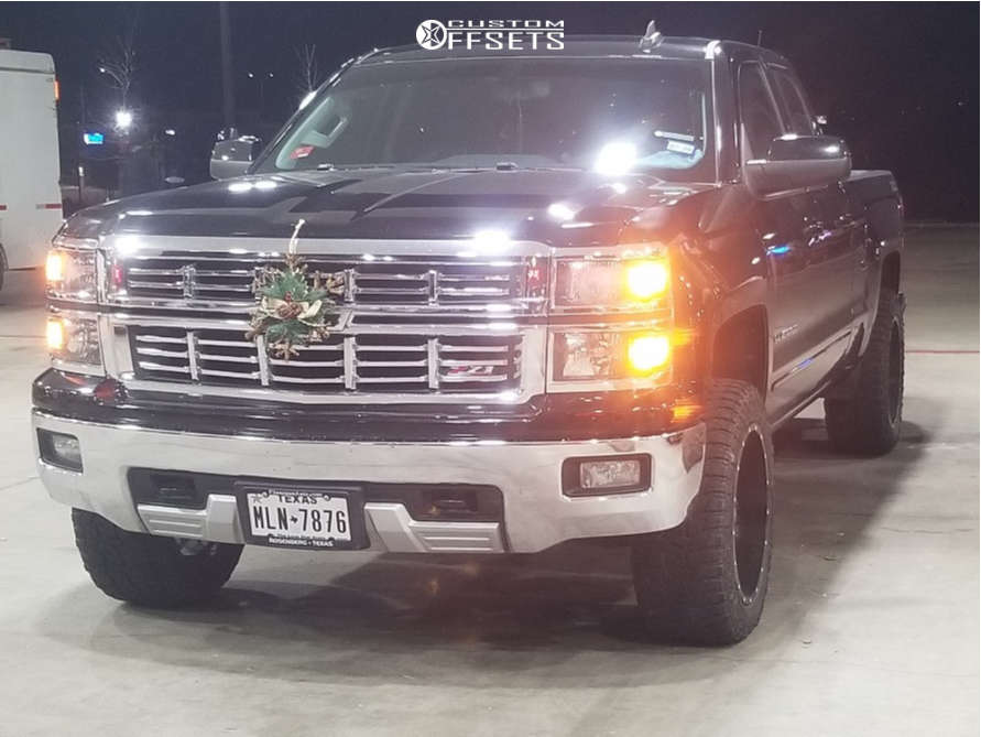 2015 Chevrolet Silverado 1500 with 20x10 -24 Fuel Maverick and 275 ...