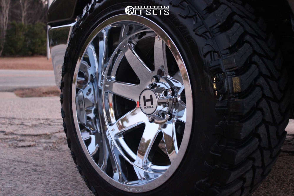 2012 Ram 1500 with 20x12 -44 Hostile Alpha and 33/12.5R20 Atturo Trail ...