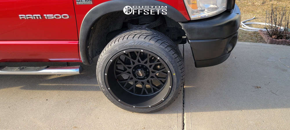 2007 Dodge Ram 1500 Wheel Offset Aggressive > 1" Outside Fender ...