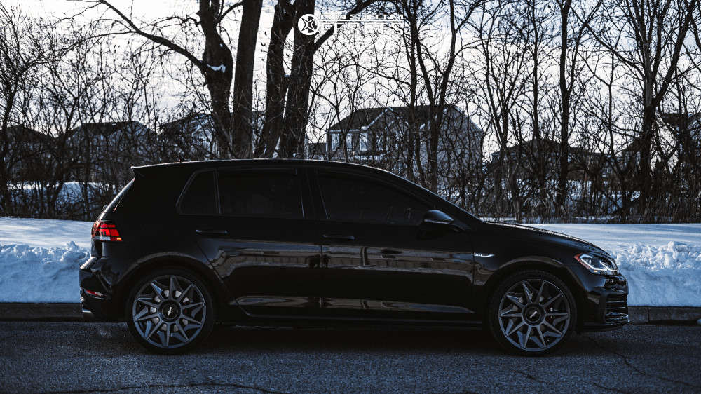 2019 Volkswagen GTI with 19x8.5 45 Rotiform Cvt and 235/35R19 Michelin ...