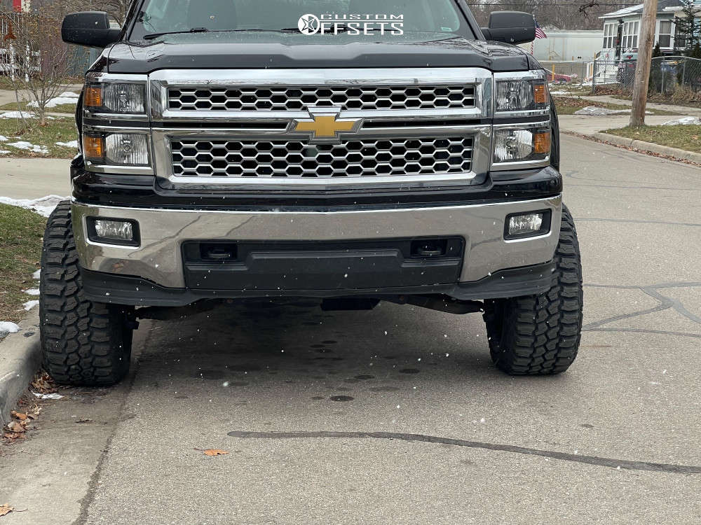 2014 Chevrolet Silverado 1500 with 22x12 -57 Vision Spyder and 33/12 ...