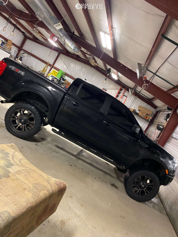 2019 Ford Ranger with 20x9 2 Fuel Vapor and 33/11.5R20 General Atx and ...