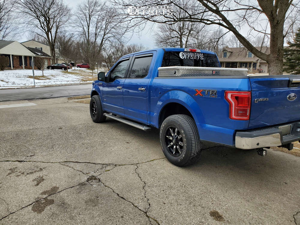 2015 Ford F-150 with 18x9 -12 Vision Manic and 31/8.5R18 Goodyear ...