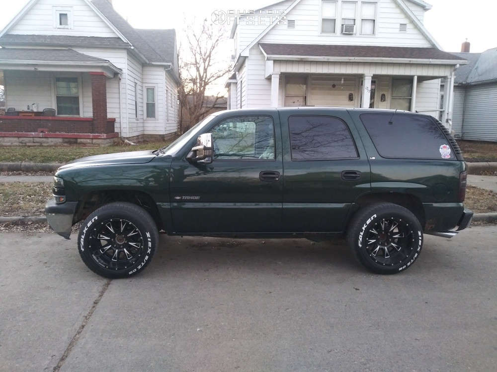 2001 Chevrolet Tahoe with 20x12 -44 Fuel Throttle and 305/50R20 Falken ...
