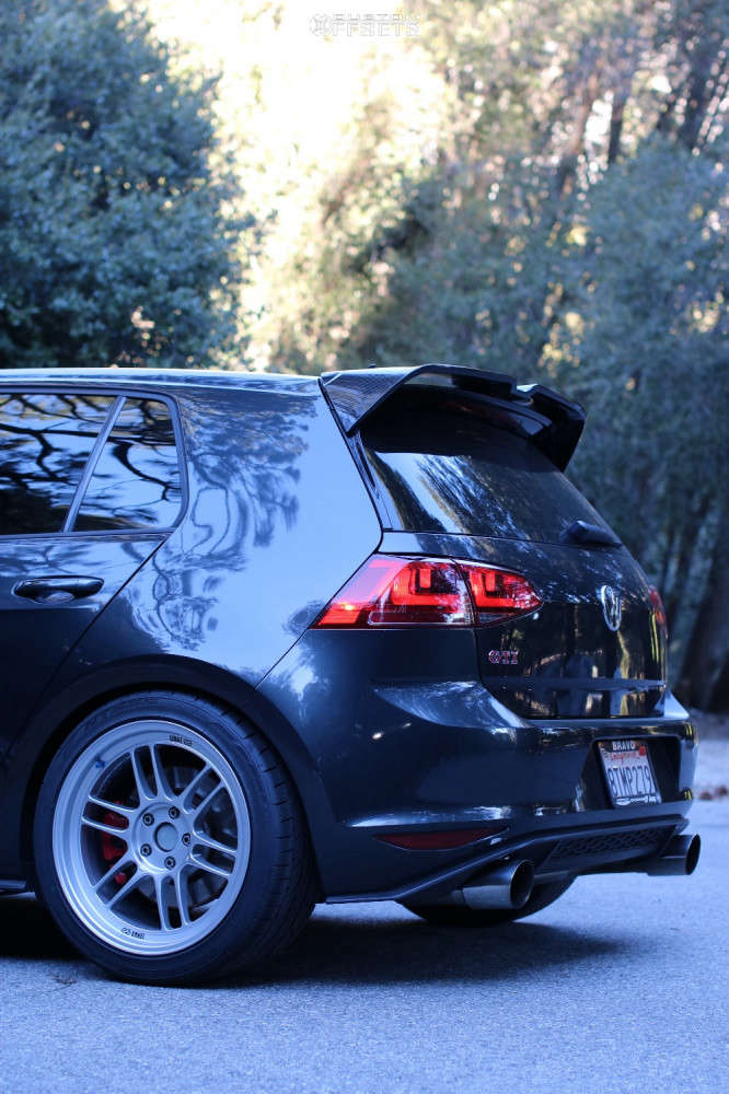 2017 Volkswagen GTI with 18x9 35 Enkei RPF1 and 245/40R18 Nitto Nt555 ...