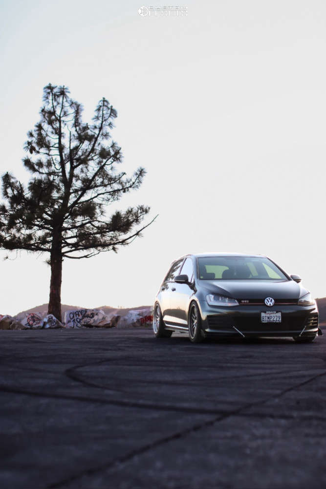 2017 Volkswagen GTI with 18x9 35 Enkei RPF1 and 245/40R18 Nitto Nt555 ...