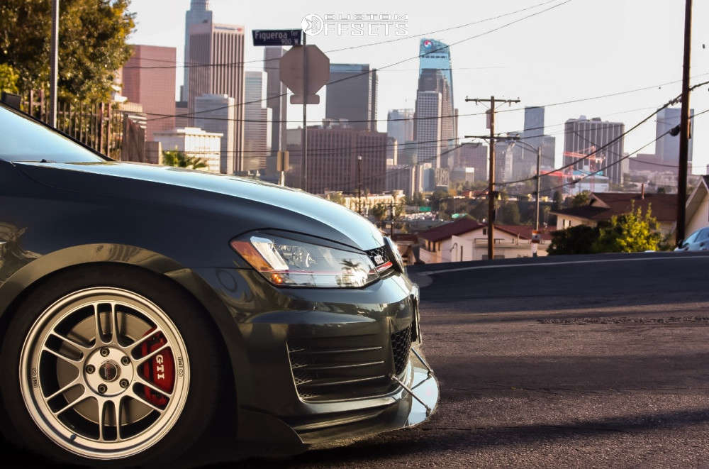 2017 Volkswagen GTI with 18x9 35 Enkei RPF1 and 245/40R18 Nitto Nt555 ...
