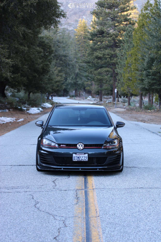 2017 Volkswagen GTI with 18x9 35 Enkei RPF1 and 245/40R18 Nitto Nt555 ...