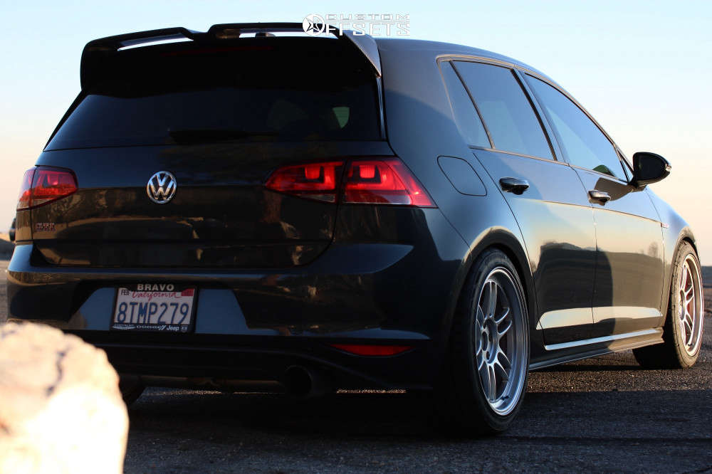 2017 Volkswagen GTI with 18x9 35 Enkei RPF1 and 245/40R18 Nitto Nt555 ...