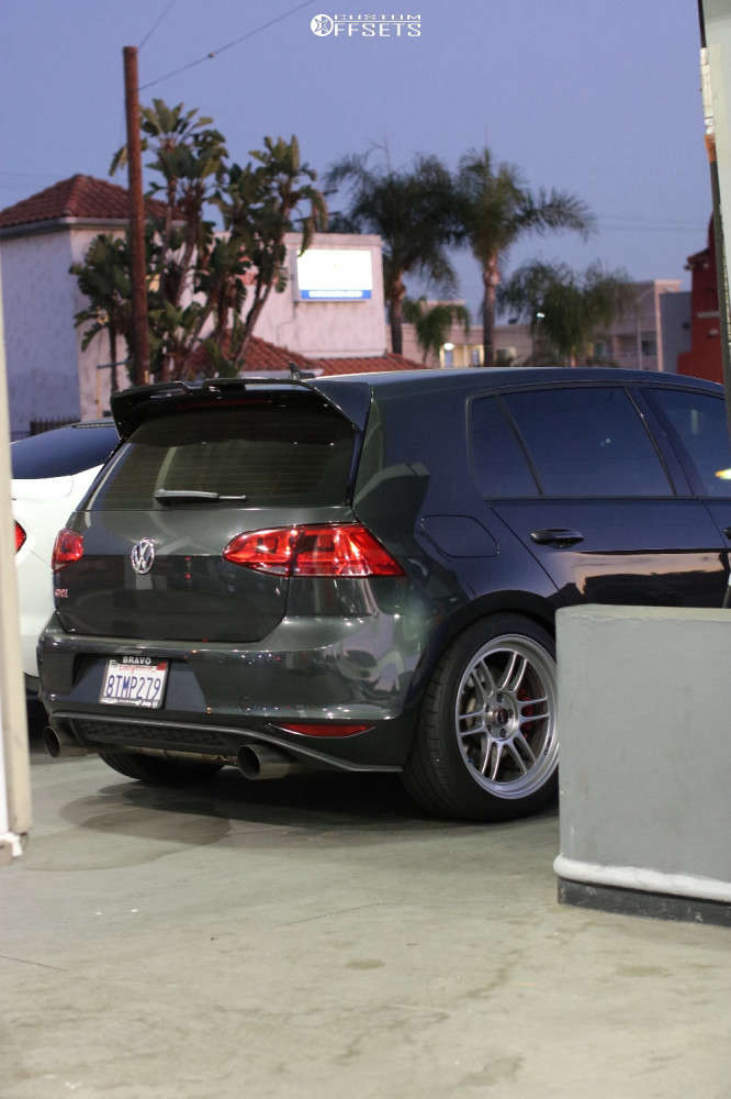2017 Volkswagen GTI with 18x9 35 Enkei RPF1 and 245/40R18 Nitto Nt555 ...