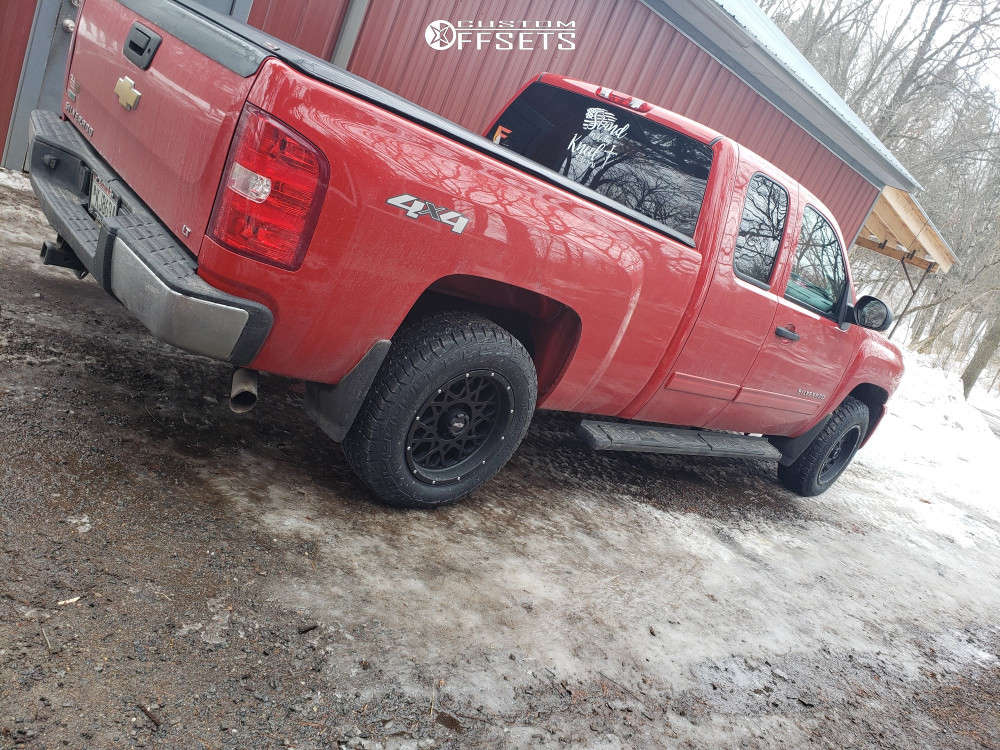 2011 Chevrolet Silverado 1500 with 18x9 -12 Vision Rocker and 265/65R18 ...