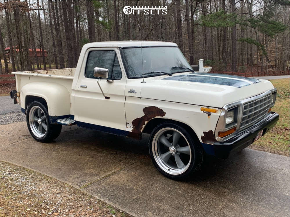 1979 Ford F-100 with 22x9 15 American Racing Vintage Classic Torq ...