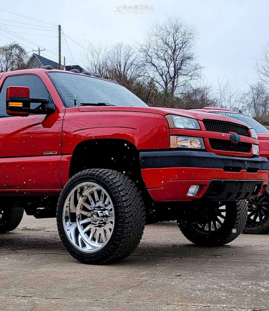 2004 Chevrolet Silverado 2500 HD with 24x12 -44 American Force Atom Ss ...
