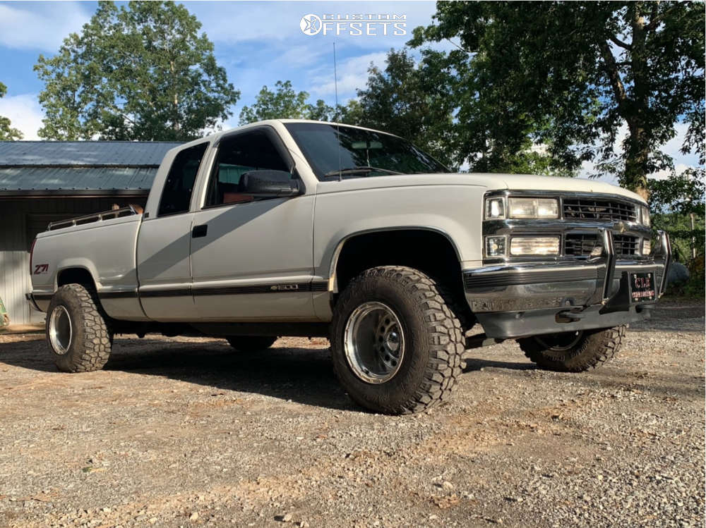 1995 Chevrolet K1500 with 15x12 -44 Weld Racing Stone Crusher and 32/11 ...