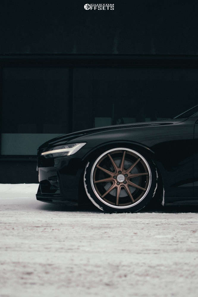 2019 Volvo V60 with 20x9 35 Work Gnosis Cv201 and 225/35R20 Continental ...