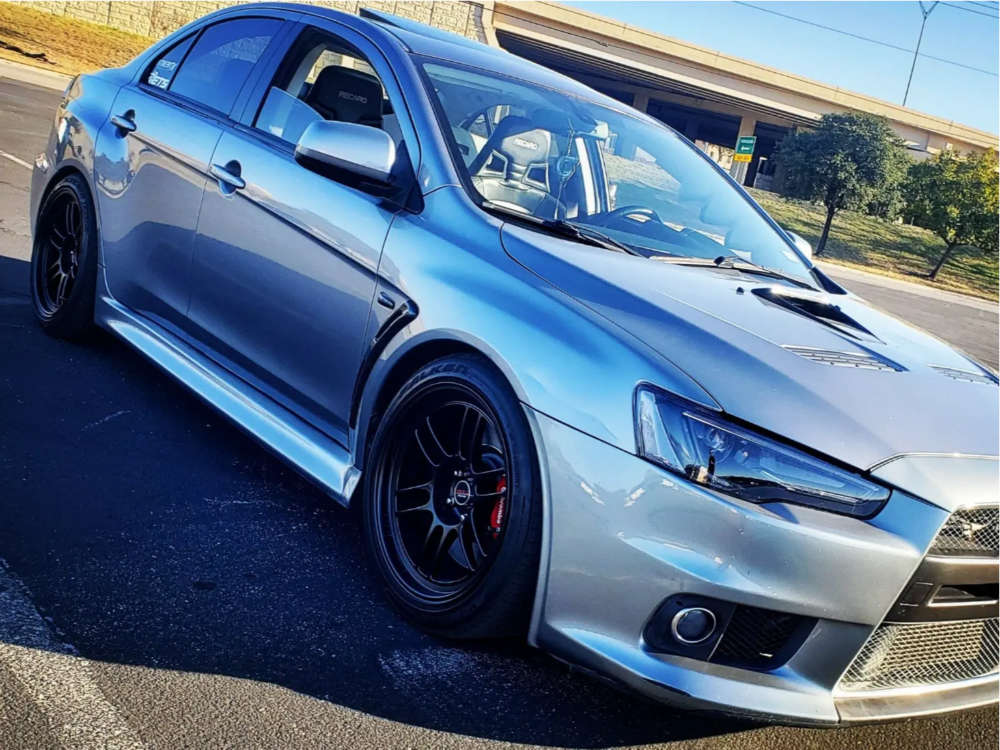 2012 Mitsubishi Lancer Wheel Offset Nearly Flush Air Suspension ...