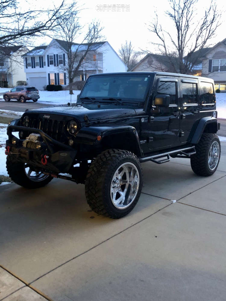 2014 Jeep Wrangler JK with 22x12 -44 Dropstars Forged F60p1 and 35/12 ...