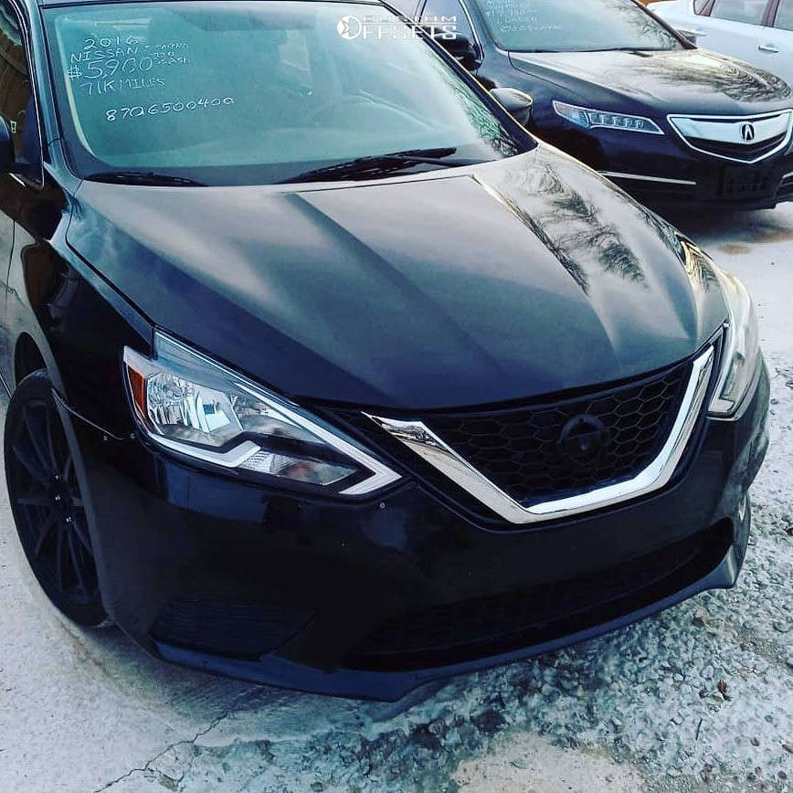 2017 Nissan Sentra with 18x7.5 42 ICW Banshee and 225/40R18 Nexen N ...