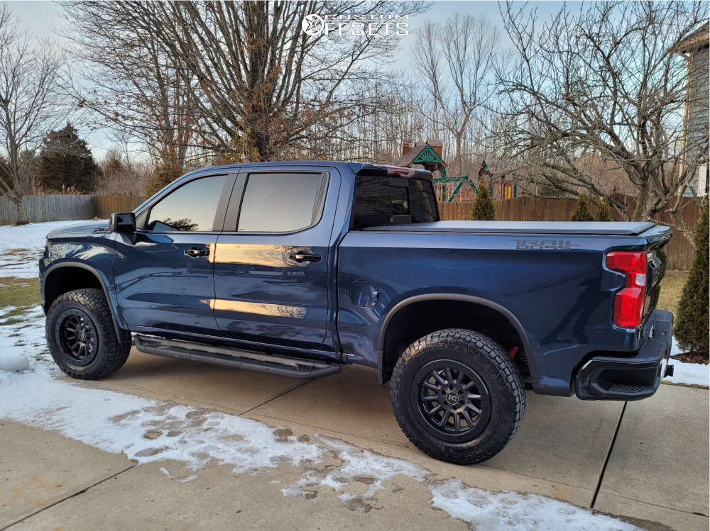 2021 Chevrolet Silverado 1500 with 20x9 -18 Black Rhino Dugger and 33/ ...