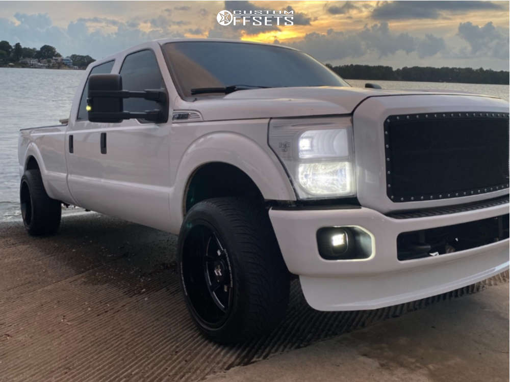 2012 Ford F-350 Super Duty with 22x12 -51 Dropstars 655bm and 33/12 ...