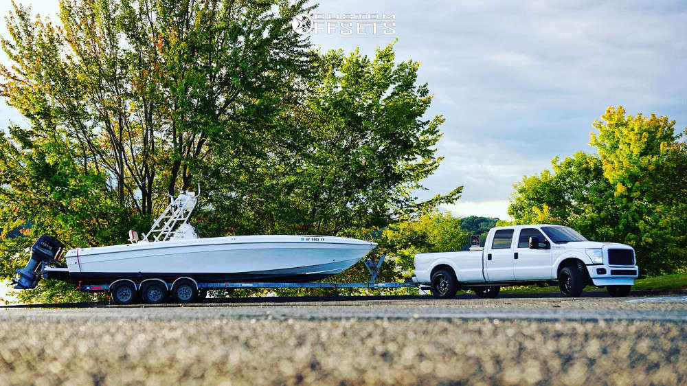 2012 Ford F-350 Super Duty with 22x12 -51 Dropstars 655bm and 33/12 ...