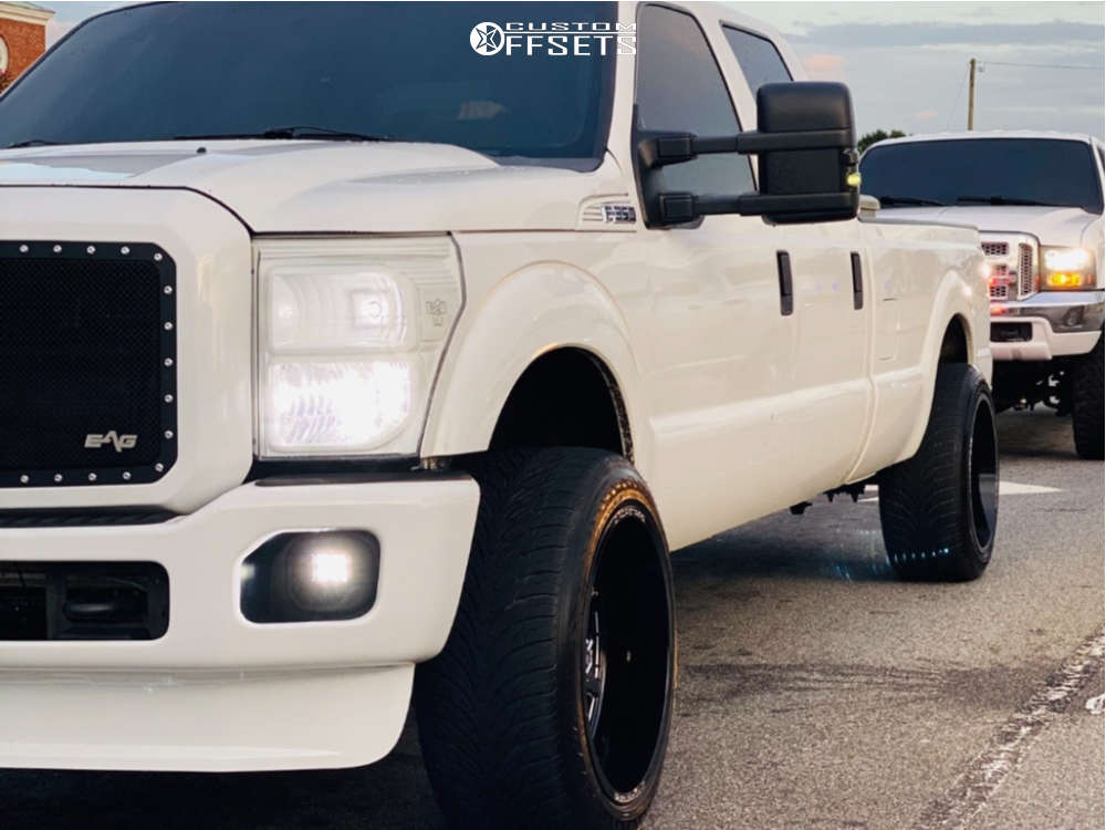 2012 Ford F-350 Super Duty with 22x12 -51 Dropstars 655bm and 33/12 ...