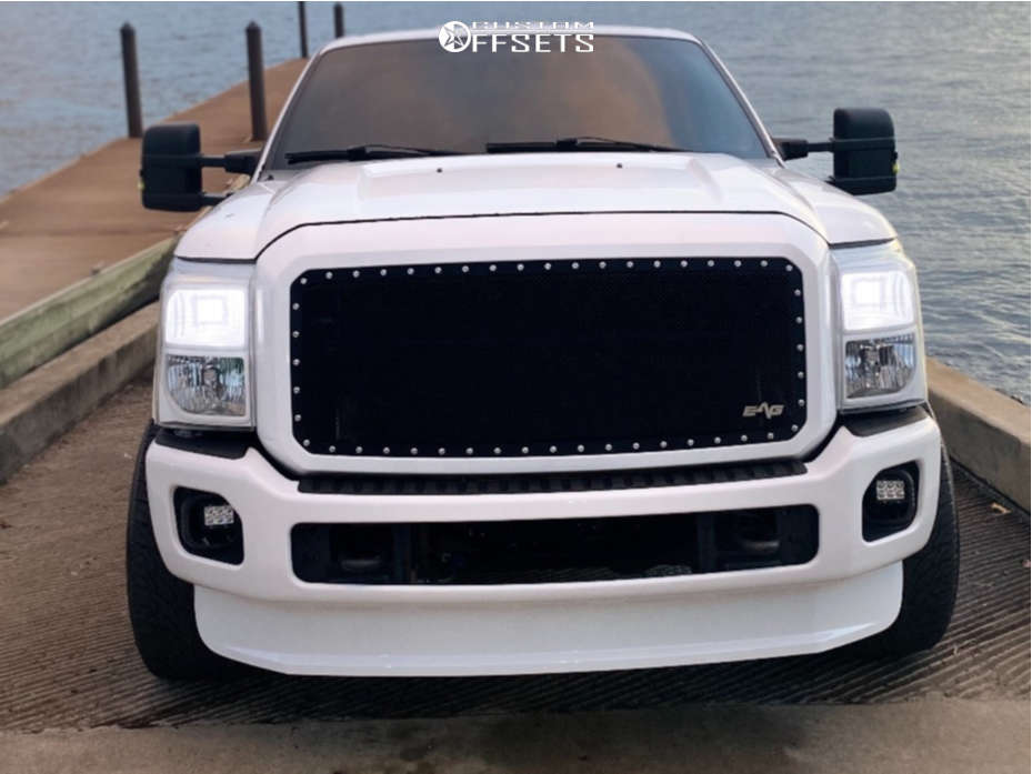 2012 Ford F-350 Super Duty with 22x12 -51 Dropstars 655bm and 33/12 ...