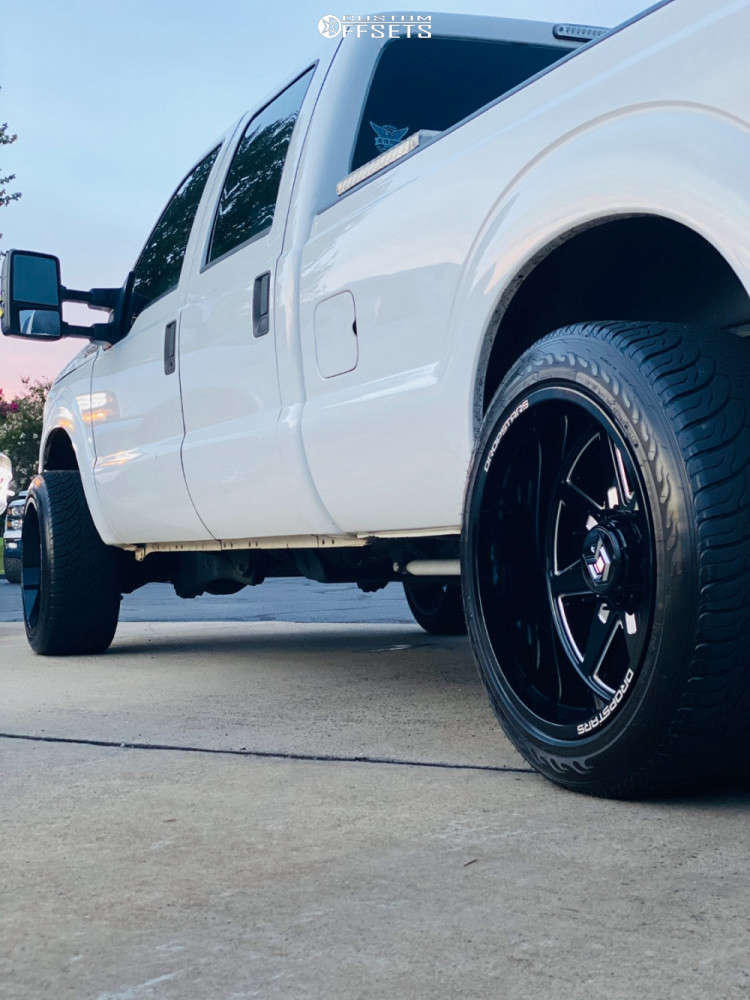 2012 Ford F-350 Super Duty with 22x12 -51 Dropstars 655bm and 33/12 ...