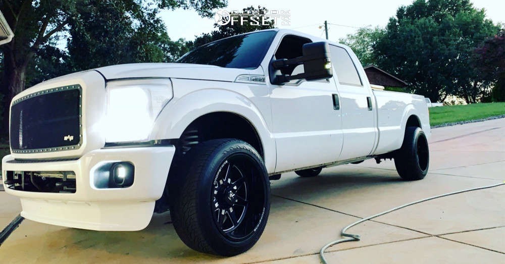 2012 Ford F-350 Super Duty with 22x12 -51 Dropstars 655bm and 33/12 ...