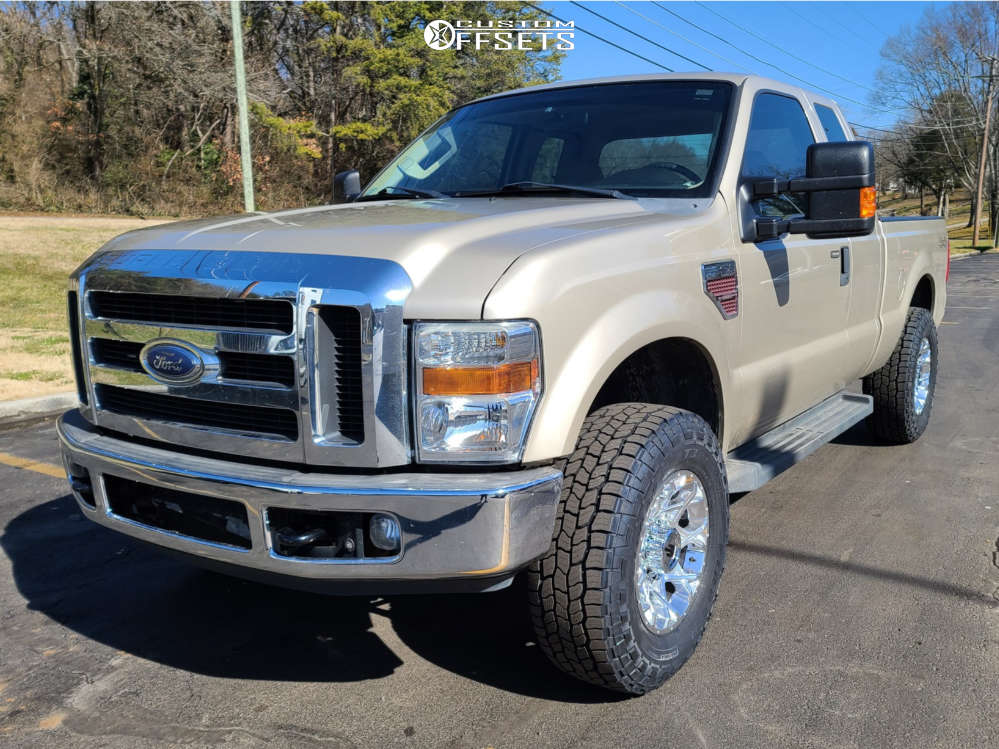2008 Ford F-250 Super Duty with 18x9 -12 American Truxx Web and 295 ...