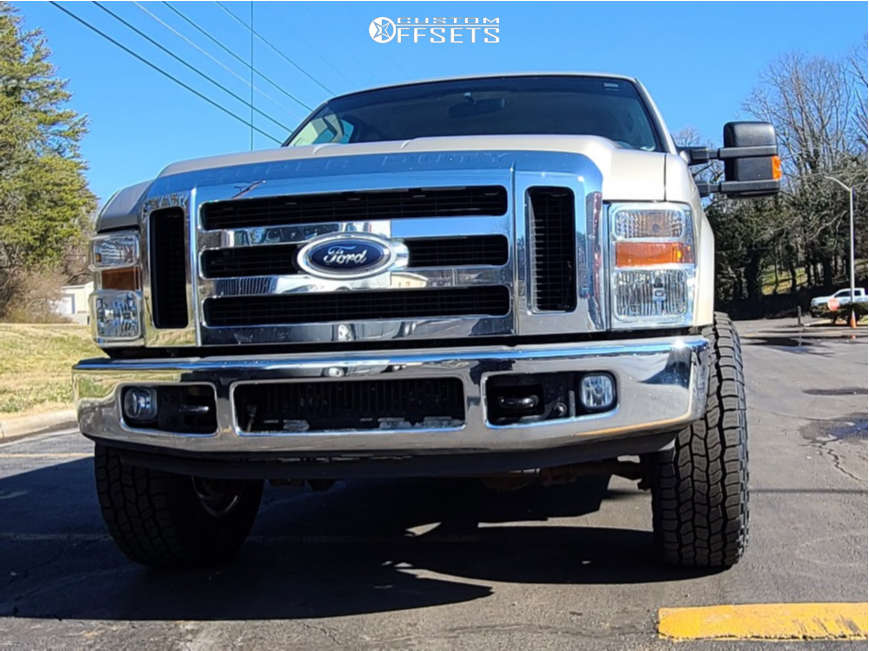 2008 Ford F-250 Super Duty with 18x9 -12 American Truxx Web and 295 ...