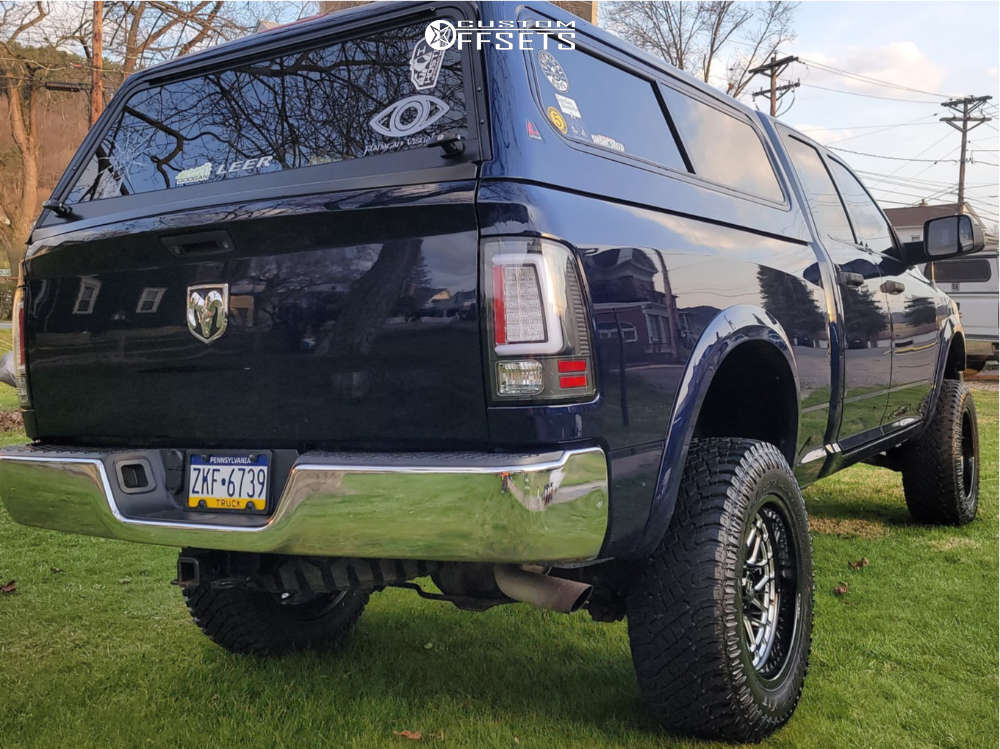 2013 Ram 1500 with 20x10 -19 Hostile Reaper and 35/12.5R20 Atturo Trail ...