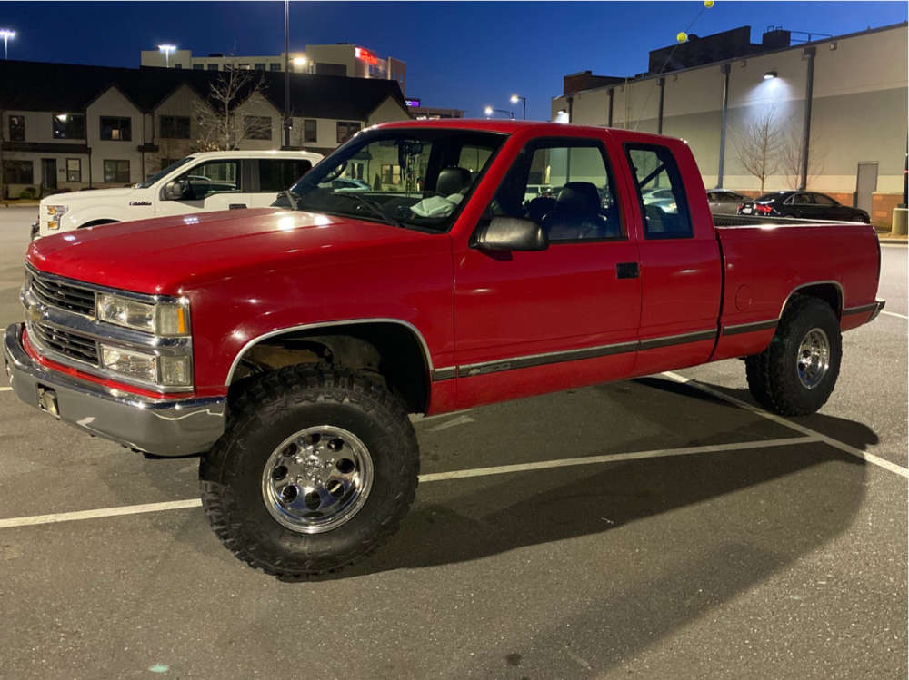 1998 Chevrolet C1500 with 15x10 -38 Alloy Ion 171 and 33/12.5R15 ...