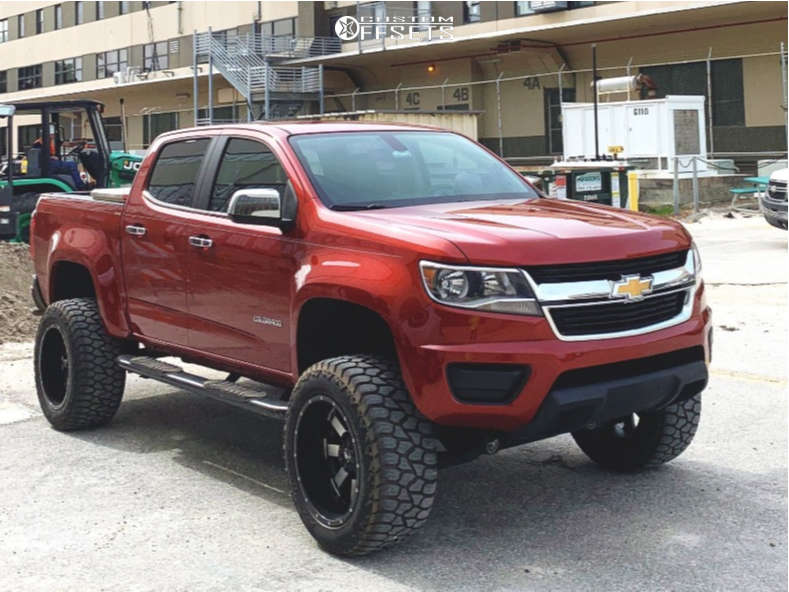 2016 Chevrolet Colorado with 20x12 -44 American Offroad A108 and 33/12 ...