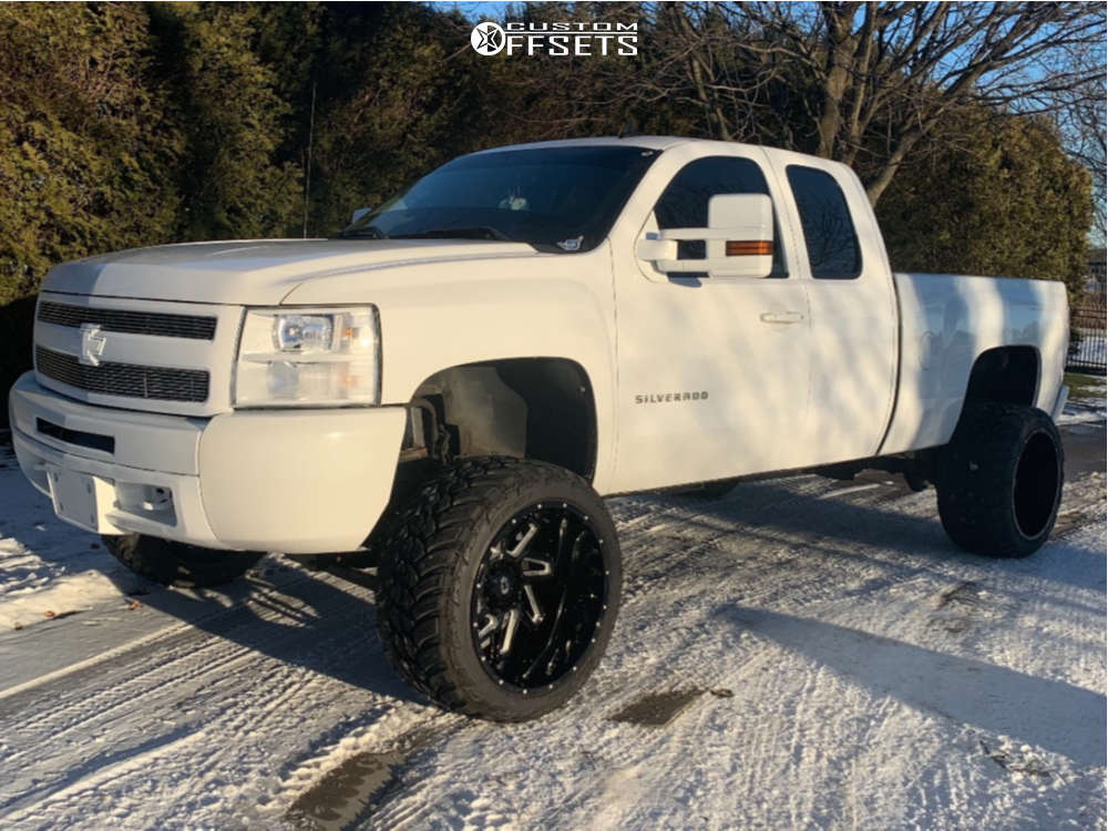 2011 Chevrolet Silverado 1500 with 22x14 -76 Vision Spyder and 33/13.5R22 AMP Terrain Attack At ...