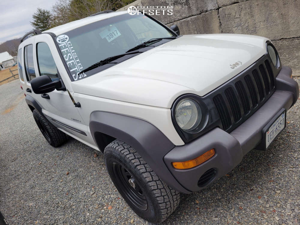 2004 Jeep Liberty with 16x8 Vision D Window and 235/75R16 Travelstar ...