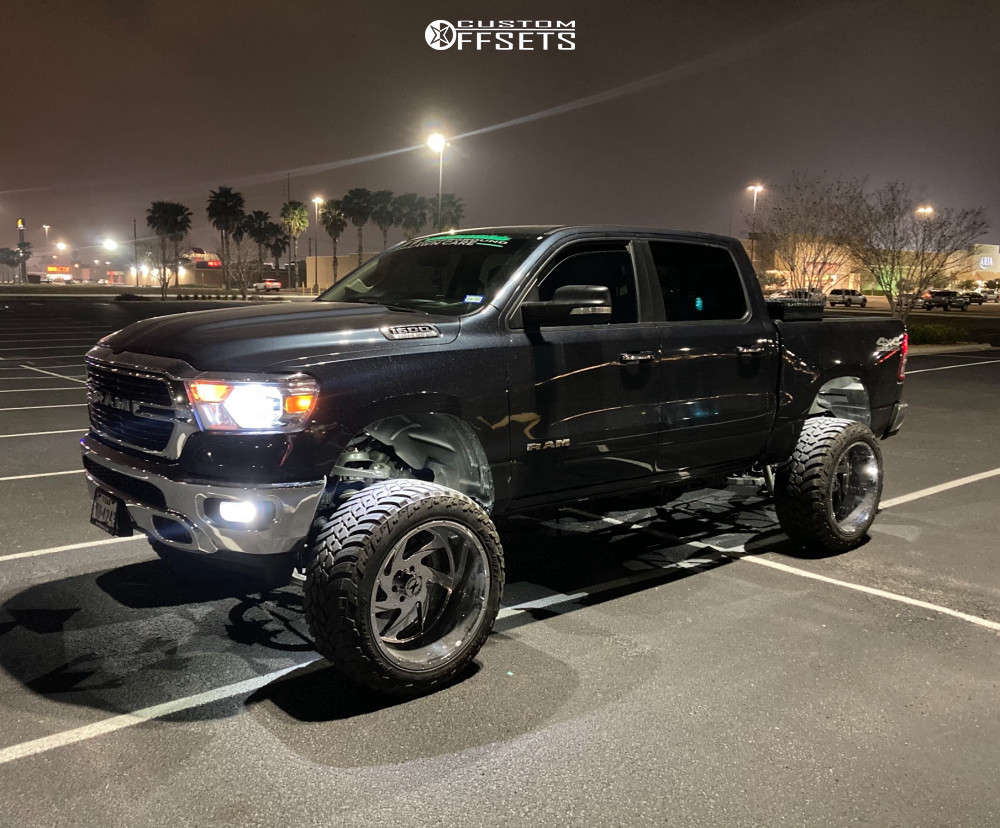 2020 Ram 1500 with 24x14 -76 Xtreme Force Xf7 and 37/13.5R24 AMP Mud ...