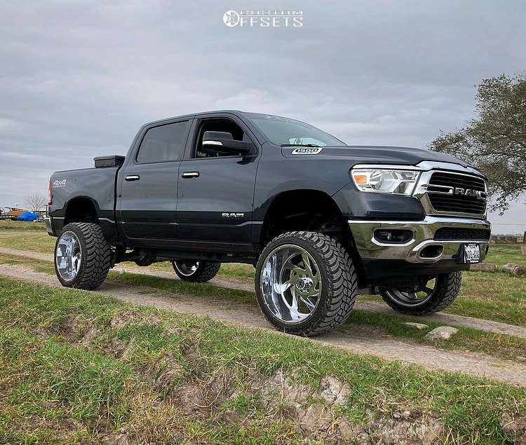 2020 Ram 1500 with 24x14 -76 Xtreme Force Xf7 and 37/13.5R24 AMP Mud ...