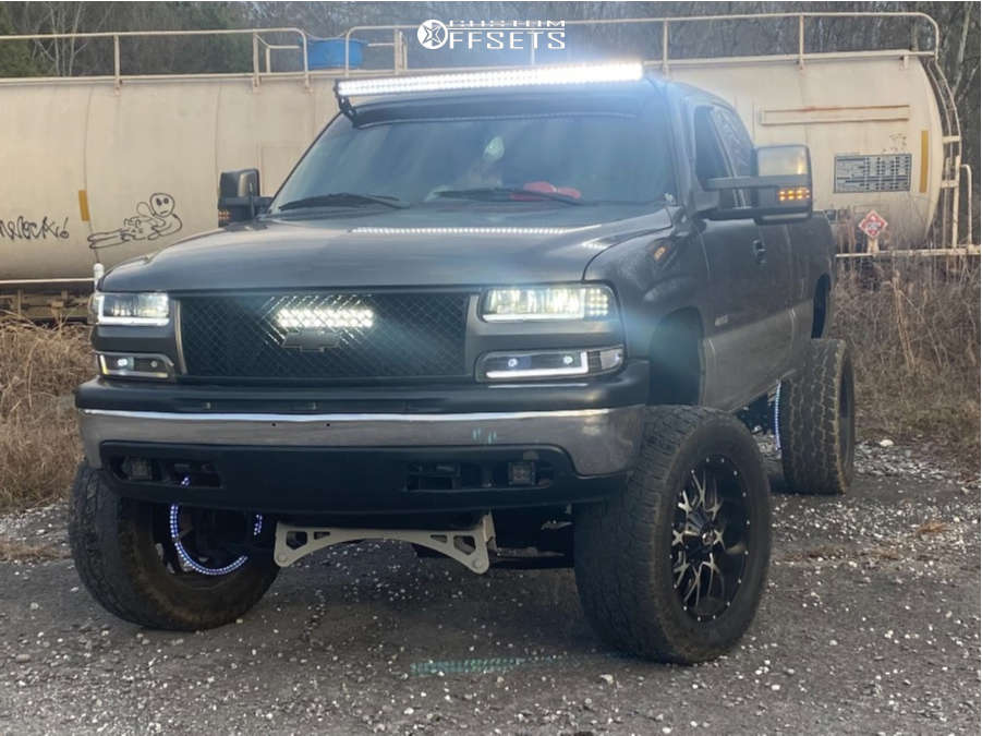 2001 Chevrolet Silverado 1500 with 20x10 -24 Dropstars 645mb and 35/12 ...