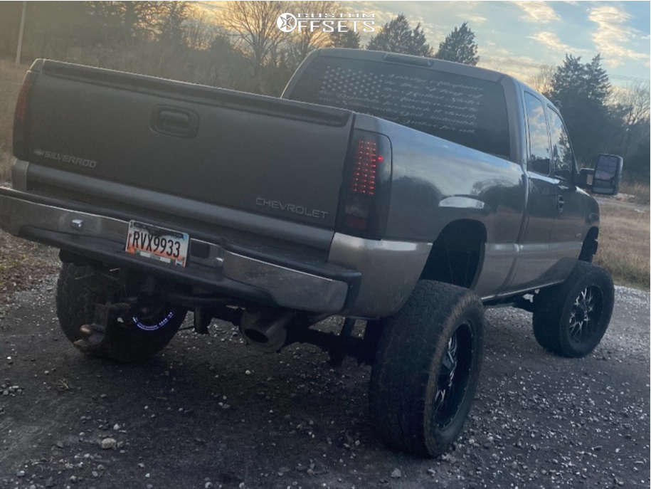 2001 Chevrolet Silverado 1500 with 20x10 -24 Dropstars 645mb and 35/12 ...