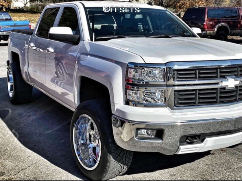2014 Chevrolet Silverado 1500 with 20x12 -44 Dropstars 655c and 305 ...