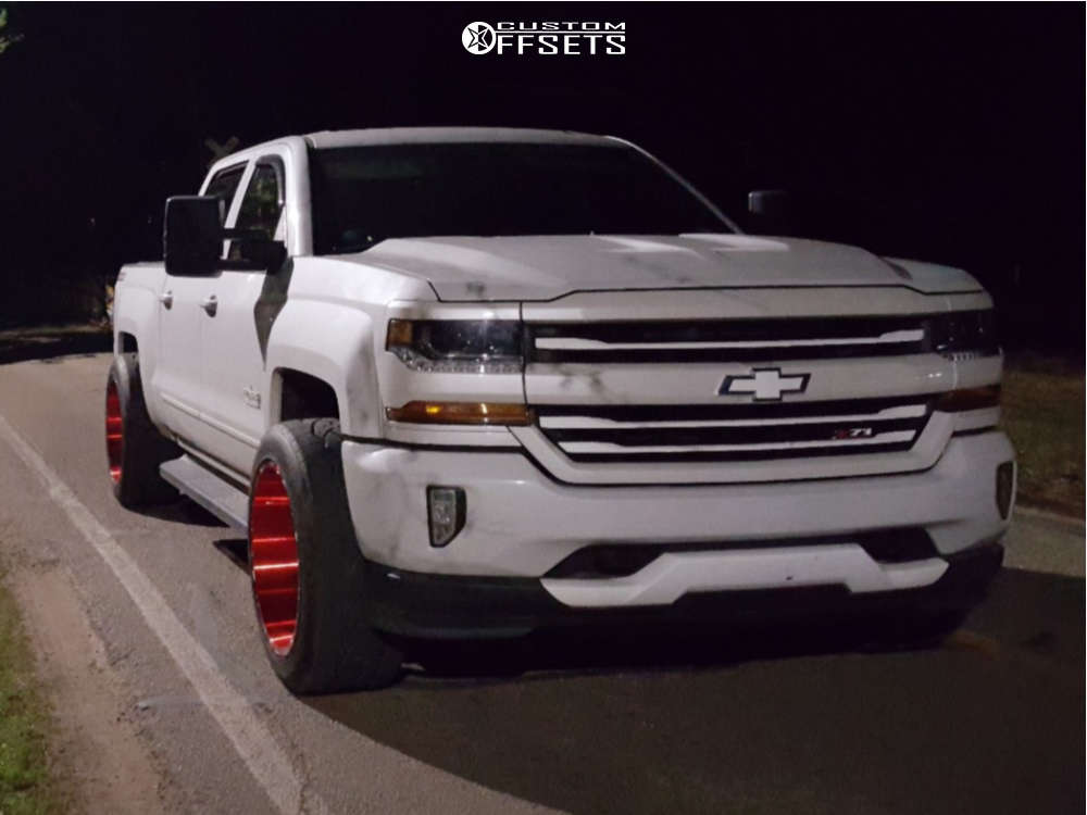 2018 Chevrolet Silverado 1500 with 22x12 -44 TIS 544RM and 315/45R22 ...