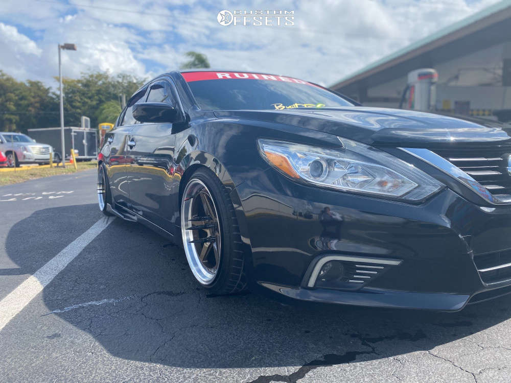 2017 Nissan Altima Wheel Offset Poke Coilovers | 1497769 | Custom Offsets
