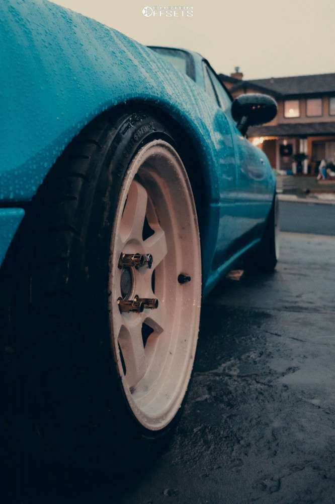 1995 Mazda Miata with 15x8 20 Rota Grid V and 205/30R15 Nitto Neo Gen ...