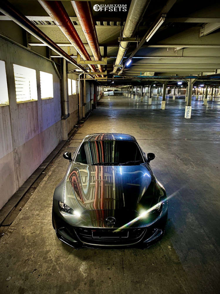 2018 Mazda MX-5 Miata with 17x8.5 40 Rays Engineering Te37 and 225 ...