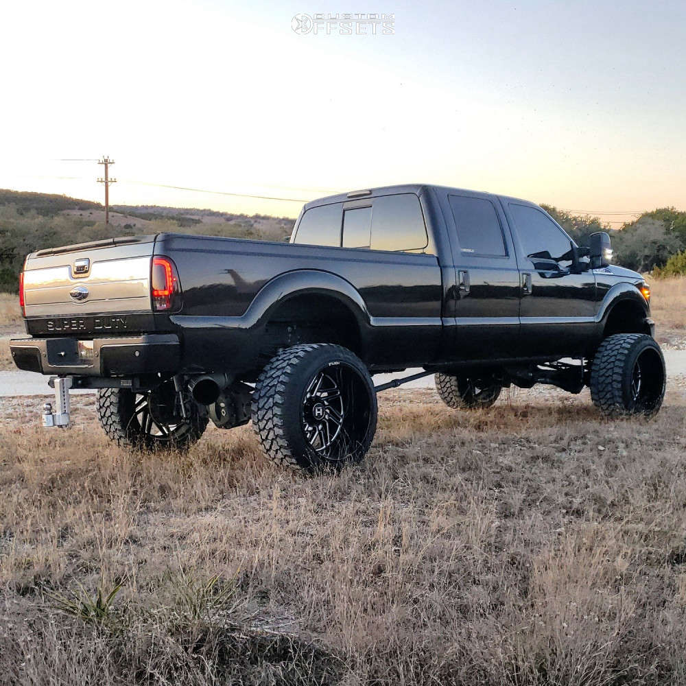 2015 Ford F-350 Super Duty with 26x16 -101 Hostile Jigsaw and 38/15 ...