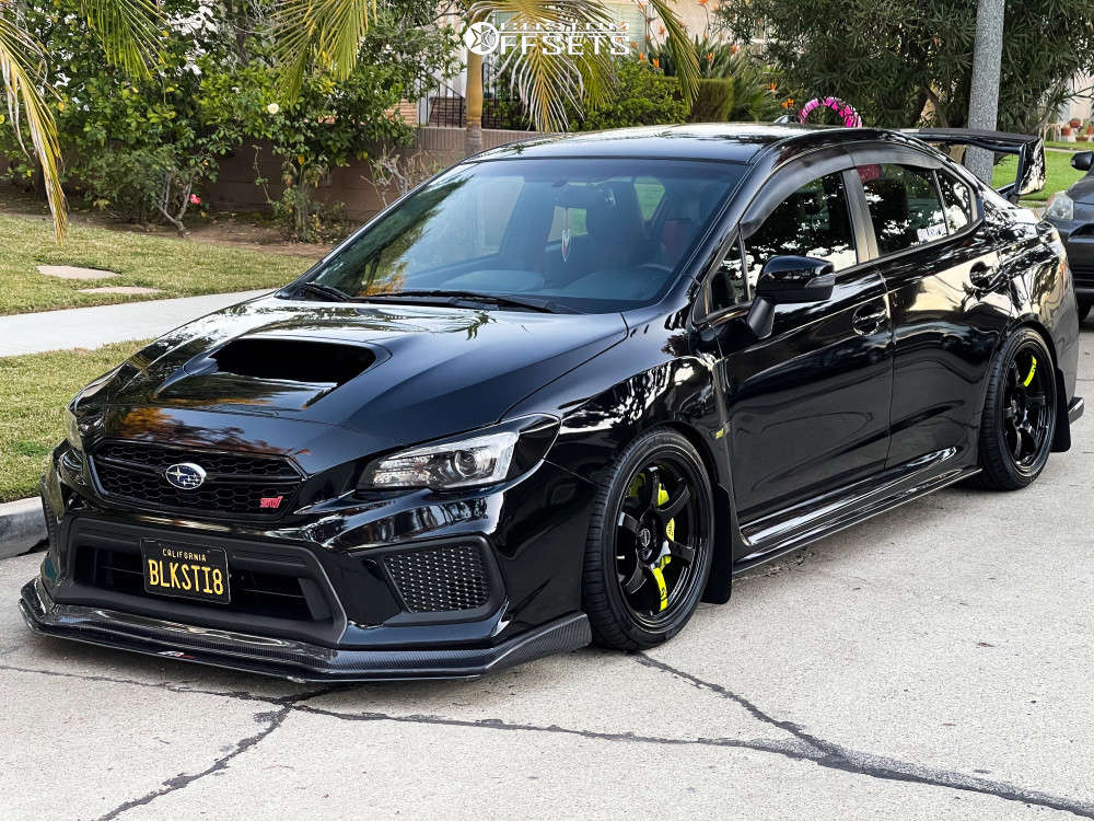 2019 Subaru WRX STI with 18x9.5 38 Rays Engineering 57dr and 265/35R18 ...