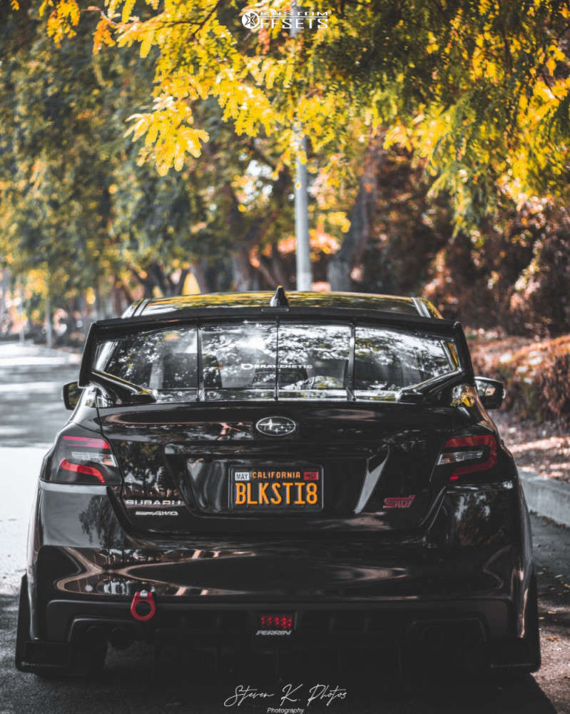 2019 Subaru WRX STI with 18x9.5 38 Rays Engineering 57dr and 265/35R18 ...
